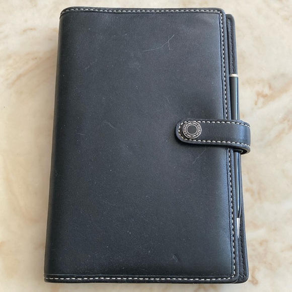 Coach | Bags | Coach Leather Address Book With Pen | Poshmark